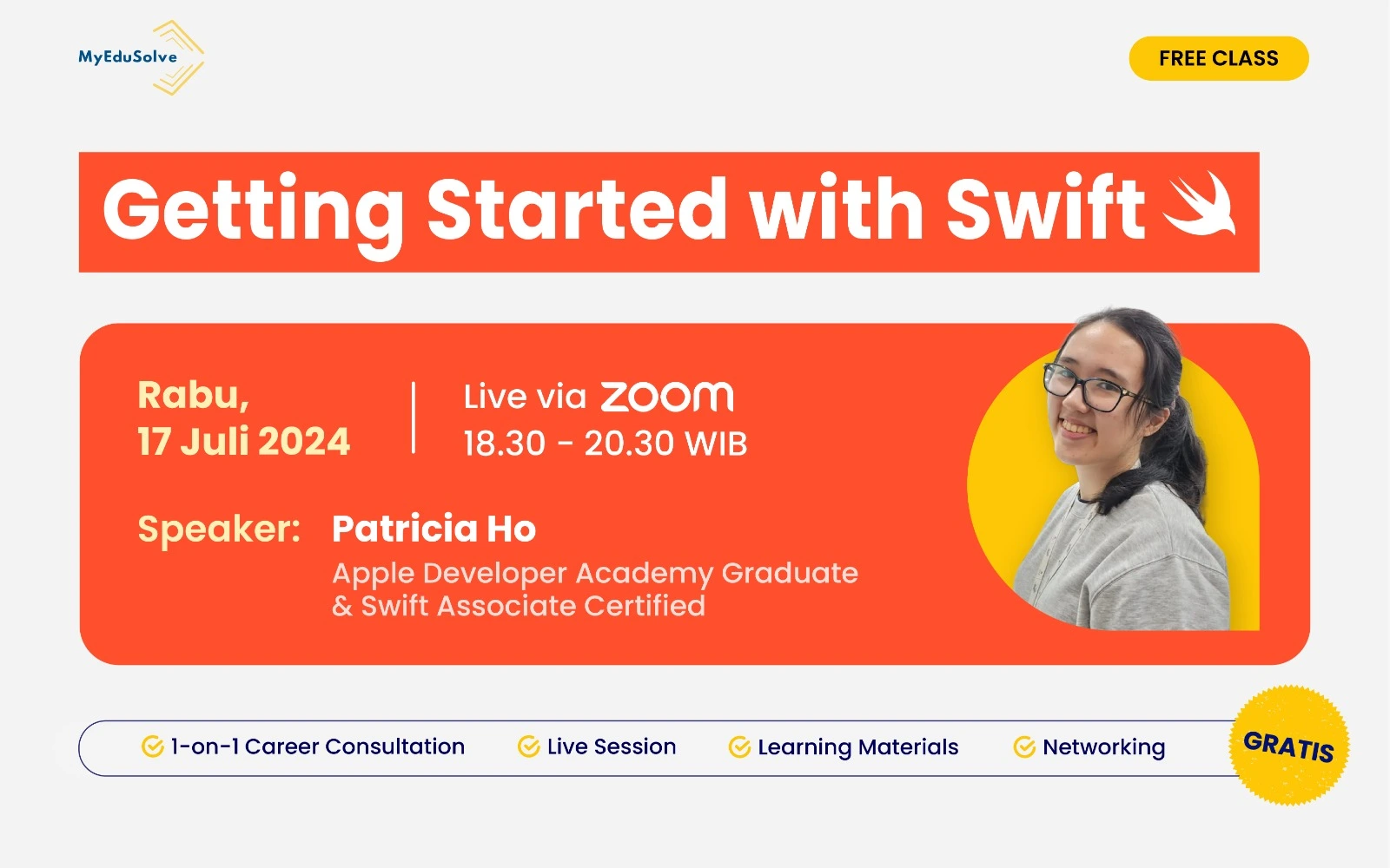 Mulai Karier Sebagai iOS Developer dengan Kelas IT "Getting Started with Swift" dari MyEduSolve!